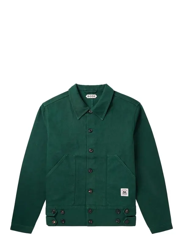 BODE Knolly Brook Cotton-twill Jacket - Green