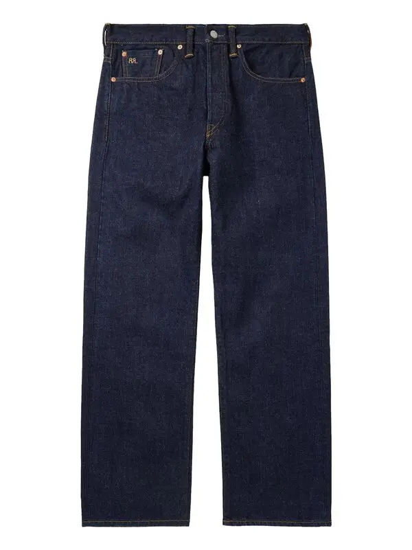 Ralph Lauren Straight-leg Selvedge Denim Jeans - Blue