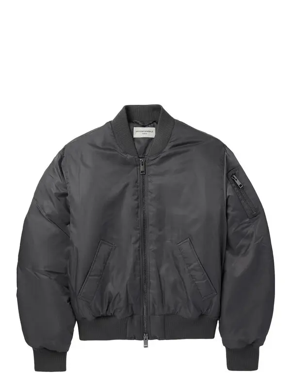 Officine Générale Javier Shell Bomber Jacket - Gray