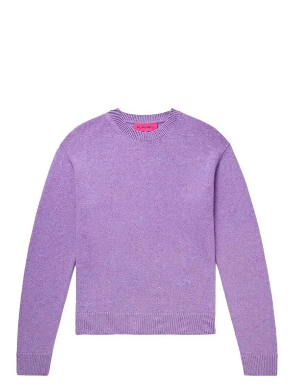 THE ELDER STATESMAN Cashmere Sweater - Purple