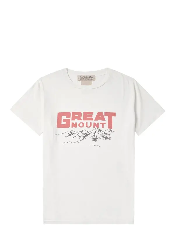 REMI RELIEF Printed Cotton-jersey T-shirt - White