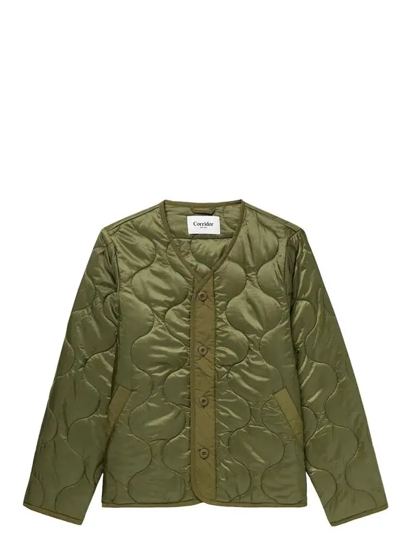 CORRIDOR Quilted Ripstop Jacket - Green