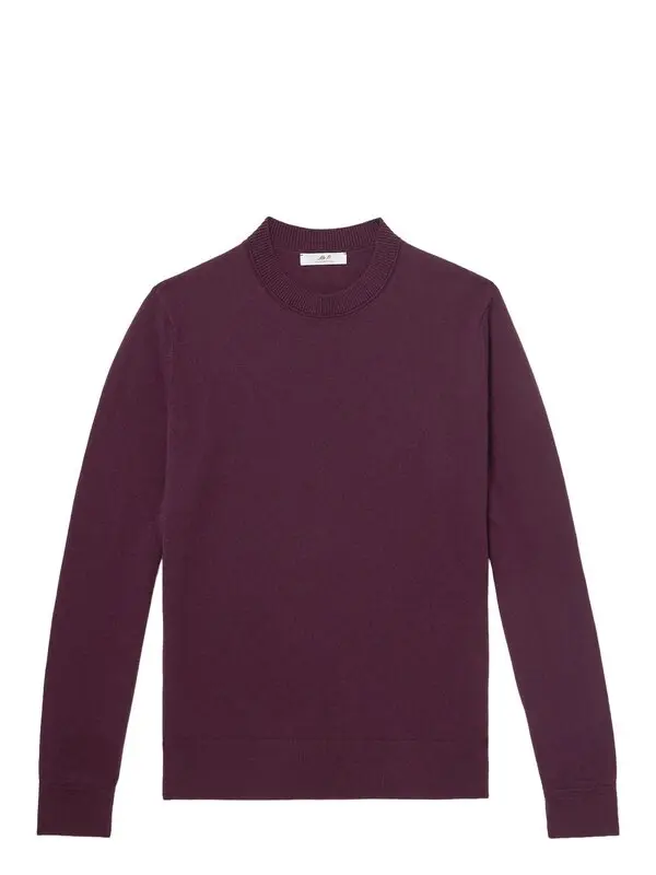 Mr P. Curtis Cashmere Sweater - Burgundy