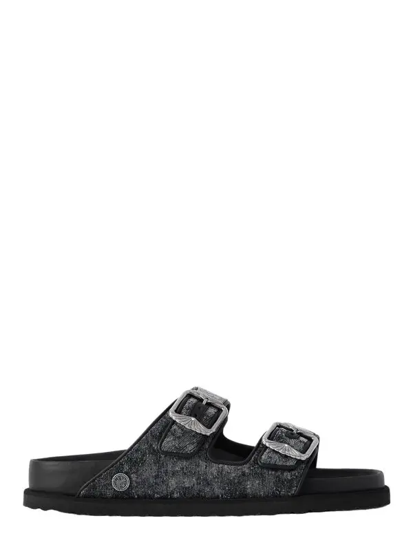 BIRKENSTOCK Arizona Velvet Sandals - Black