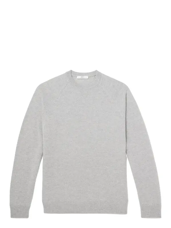Mr P. Charlie Merino Wool And Cashmere Sweater - Gray