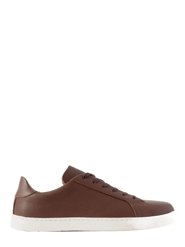 George Cleverley Jack Iii Leather Sneakers - Brown