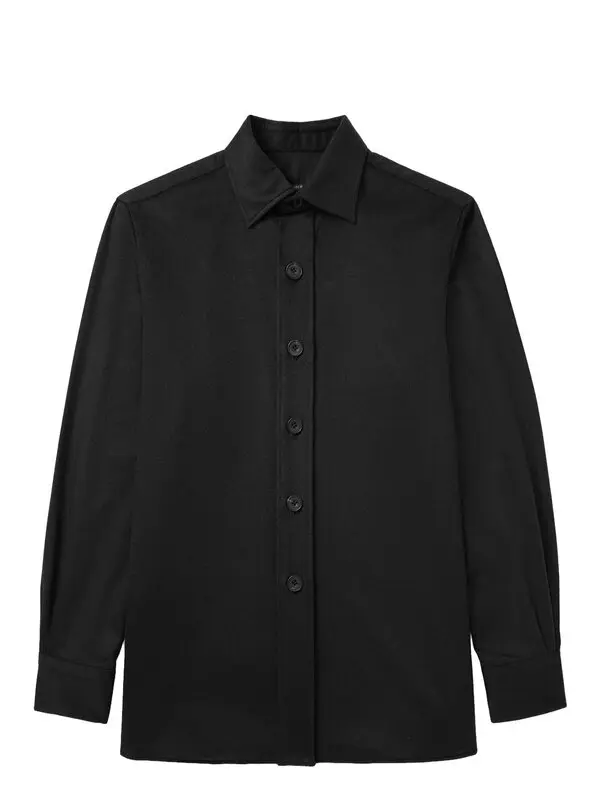 Rubinacci Cashmere Shirt - Black