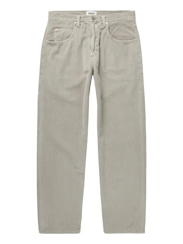 AGOLDE Fusion Straight-leg Trousers - Neutrals