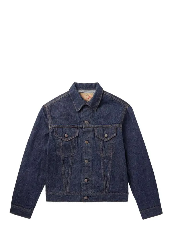 ORSLOW Type Denim Trucker Jacket - Blue