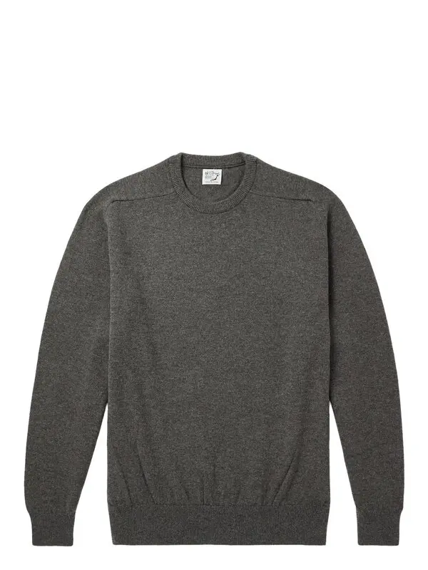 ORSLOW Wool Crewneck Sweater - Brown