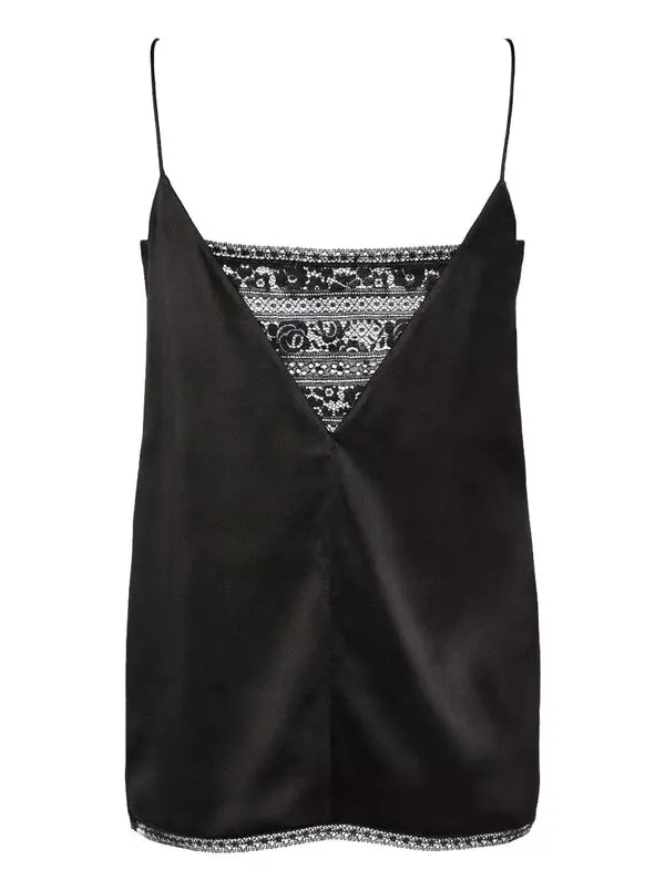 ERES Pensée Lace-trimmed Camisole - Black