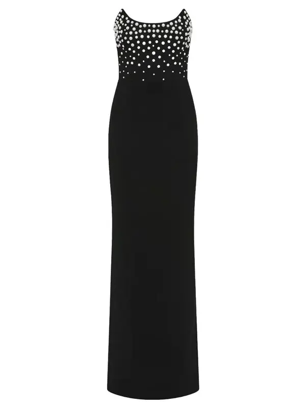 Rebecca Vallance Lynette Embellished-upper Strapless Gown - Black