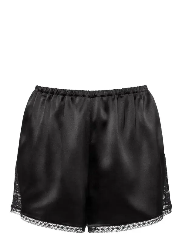 ERES Dévoilée Lace-trim Silk Shorts - Black