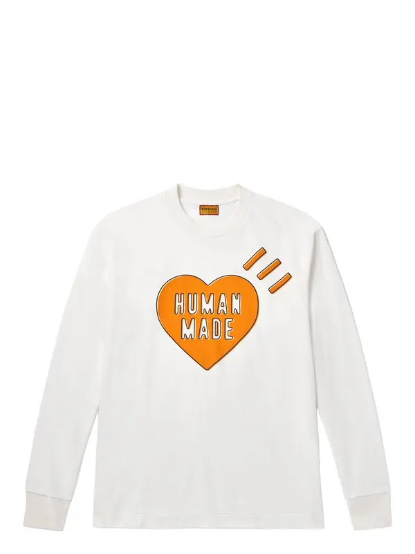 HUMAN MADE Printed Cotton-jersey T-shirt - White