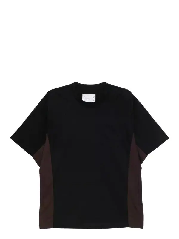 Sacai Panelled T-shirt - Black