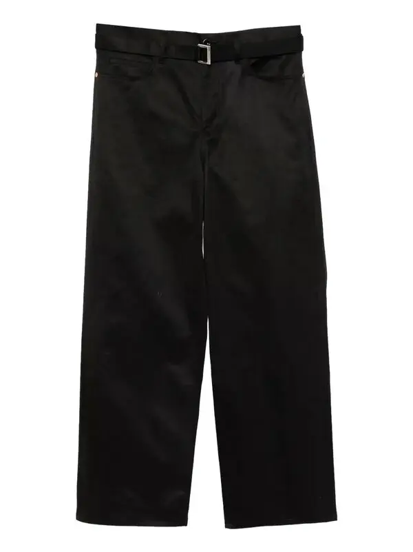 Sacai Belted Trousers - Black