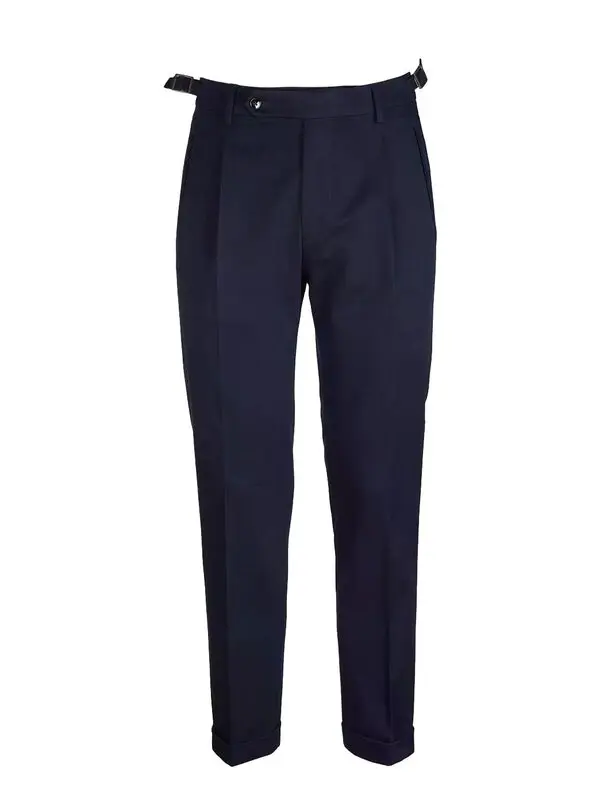 BERWICH Pleated Trousers - Blue