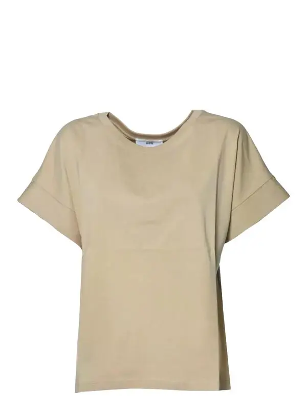 SOLOTRE Cuffed T-shirt - Neutrals
