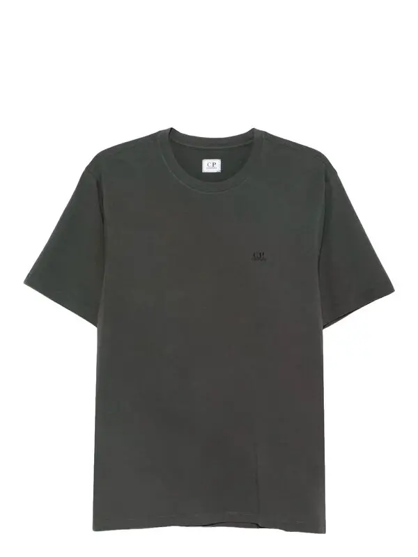 C.P. COMPANY Logo-print Cotton T-shirt - Grey