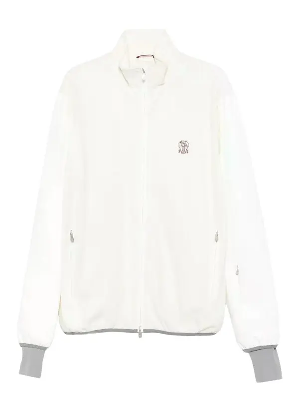 Brunello Cucinelli Wool-blend Jacket - White