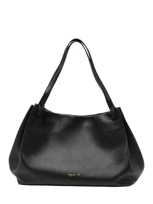 AGNES B. Logo-print Tote Bag - Black
