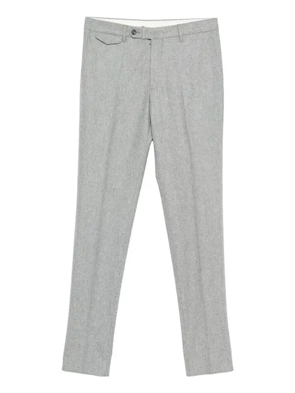 Tagliatore Mélange-effect Tailored Trousers - Grey