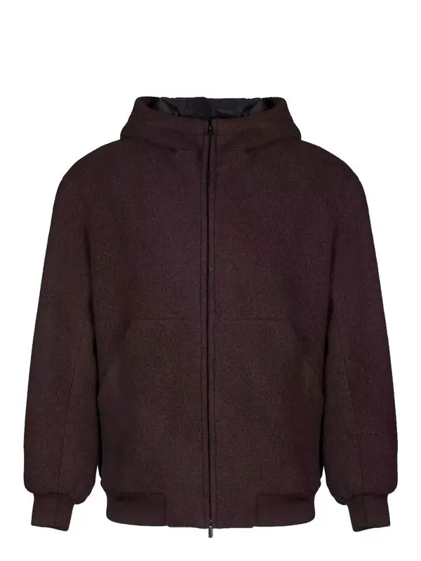 HEVO Japigia Hooded Zip-up Jacket - Brown