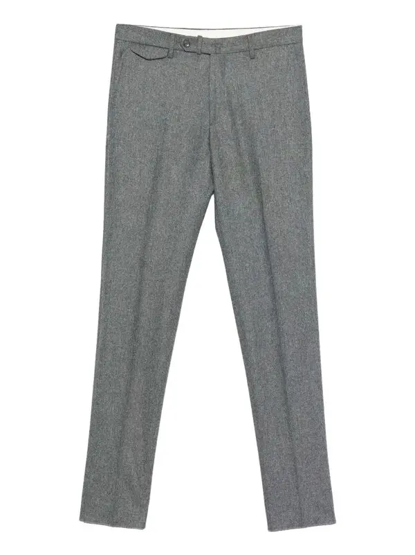 Tagliatore Mélange-effect Tailored Trousers - Grey