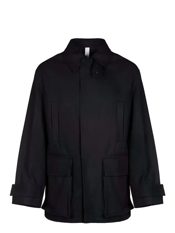 HEVO Castel Del Monte Flap Pocket Jacket - Black