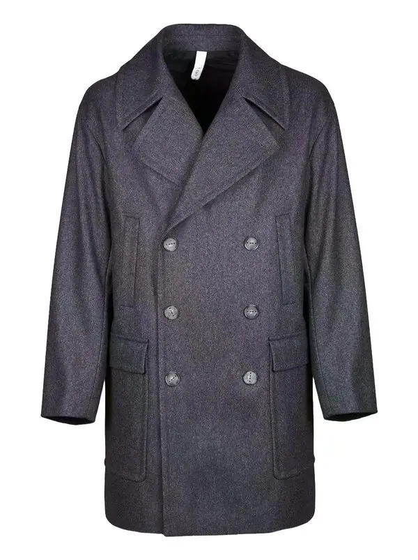 HEVO Double-breasted Coat - Grey