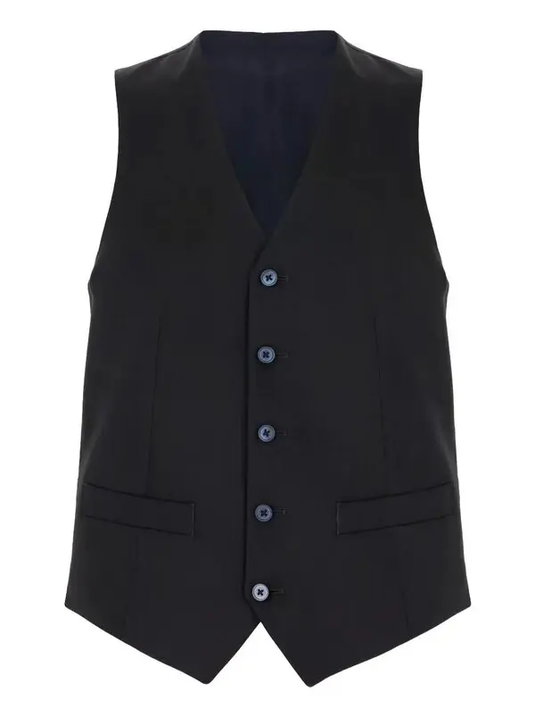Corneliani Button Waistcoat - Blue