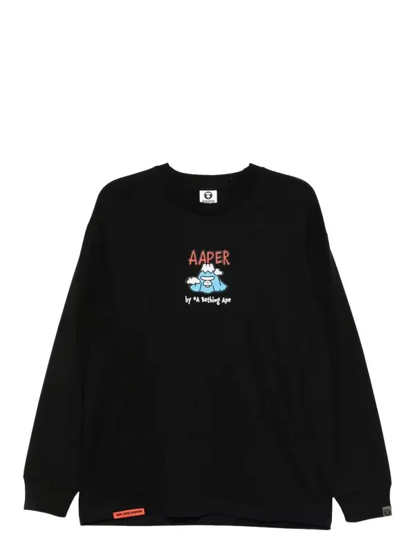 AAPE BY *A BATHING APE® Screen-printed T-shirt - Black