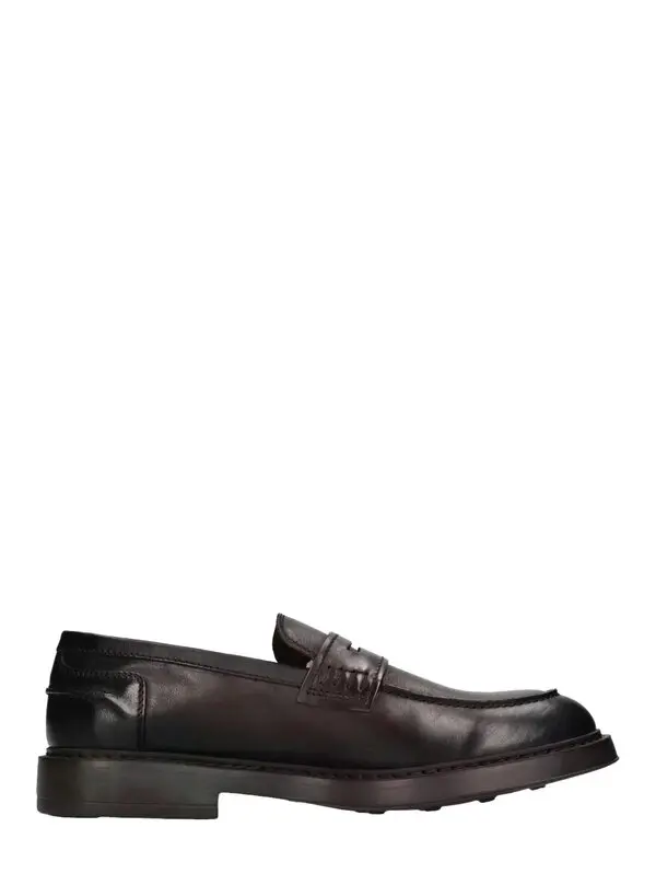 DOUCAL'S Panelled Loafers - Brown