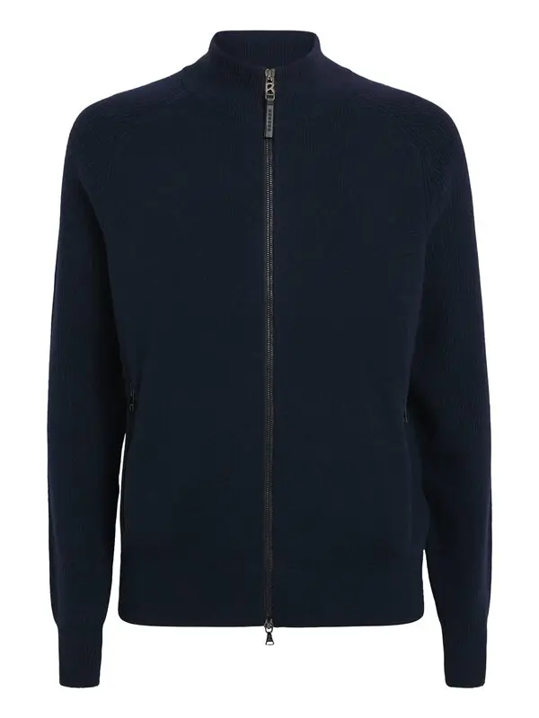 Bogner Dexter Zip-up Cardigan - Navy