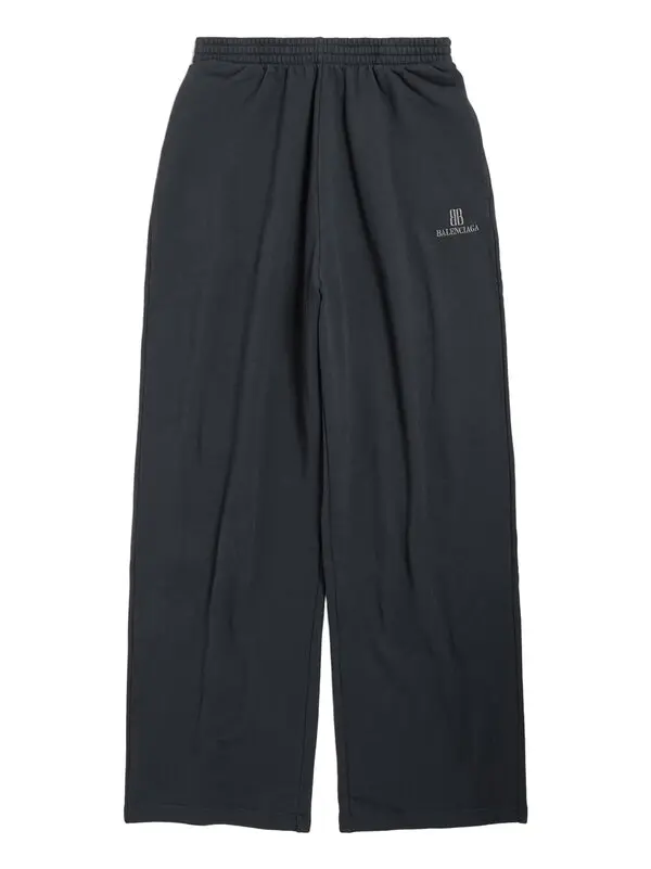 Balenciaga Cotton Cropped Sweatpants - Black