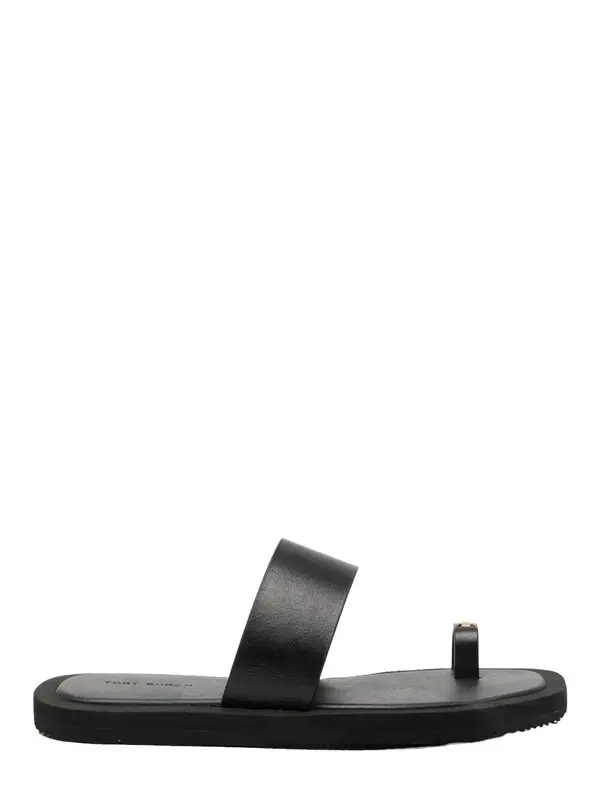 Tory Burch Square Toe Sandals - Black