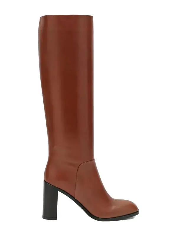 Sartore 90mm Leather Knee-high Boots - Brown