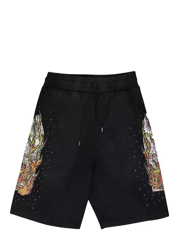 WHO DECIDES WAR BY EV BRAVADO Drawstring Shorts - Black