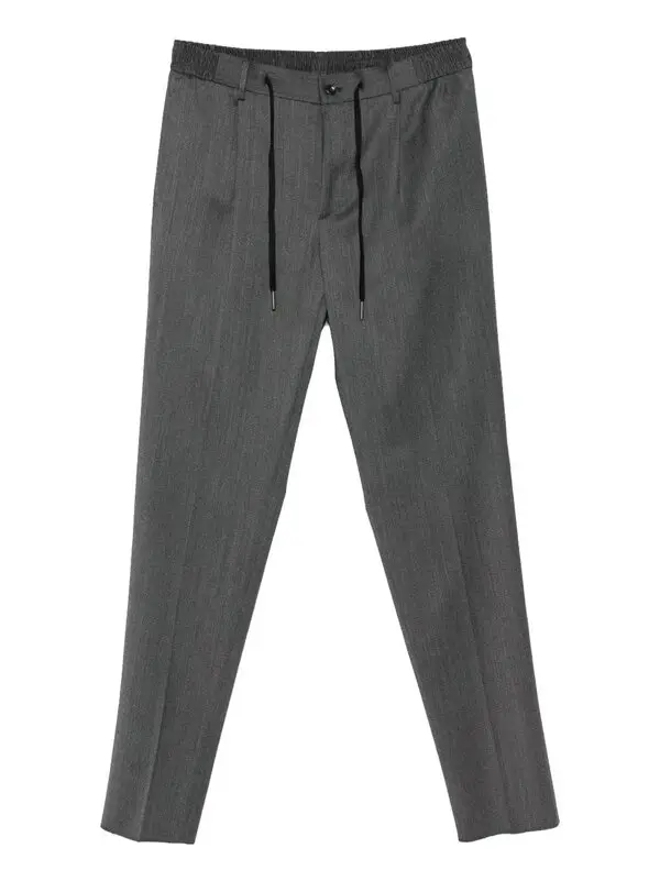 Tagliatore Drawstring Trousers - Grey