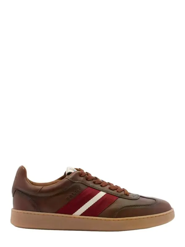 Bally Stripe-detailing Leather Sneakers - Brown