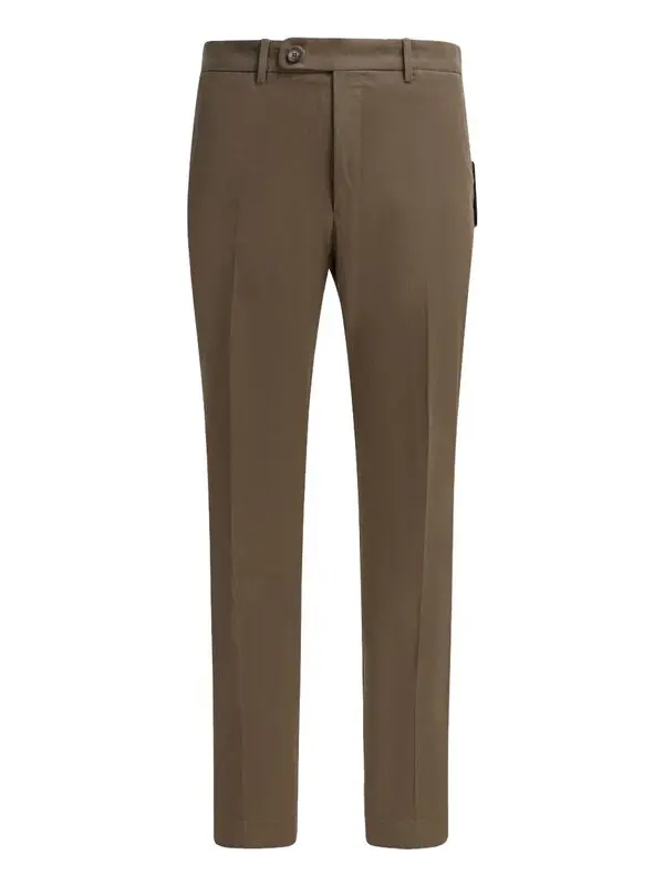 Incotex Cotton Stretch Pants - Brown