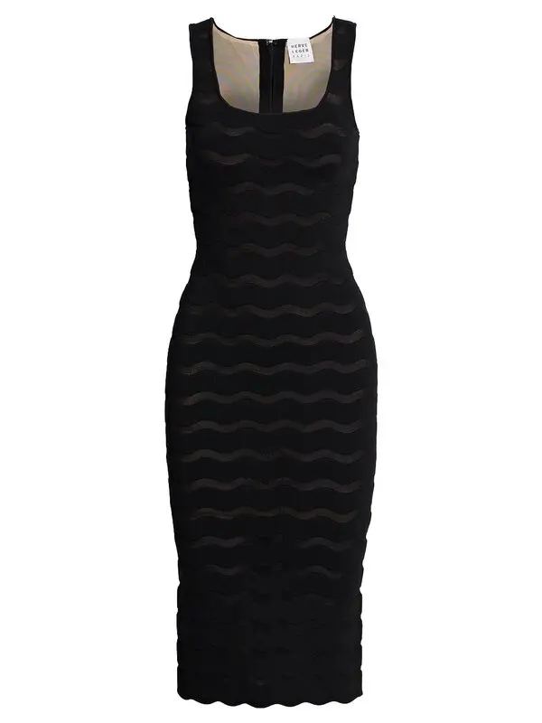 Herve Leger Gwynn Bandage Dress - Black