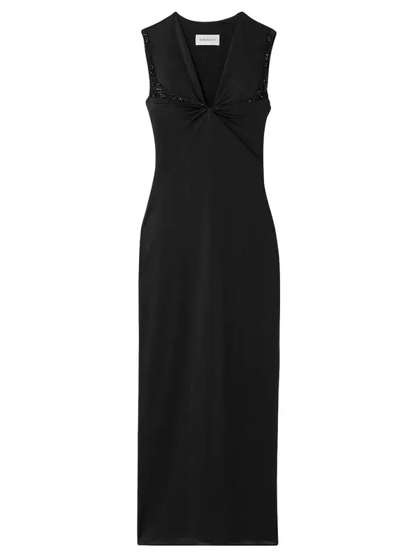 16Arlington Venza Crystal-embellished Midi Dress - Black