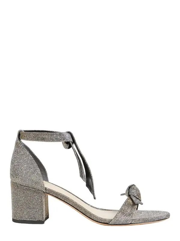ALEXANDRE BIRMAN Clarita Lamé Sandals - Gunmetal
