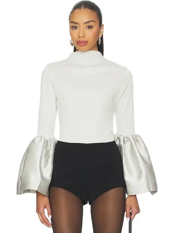 MARQUES' ALMEIDA Puff Sleeve Top - Ivory