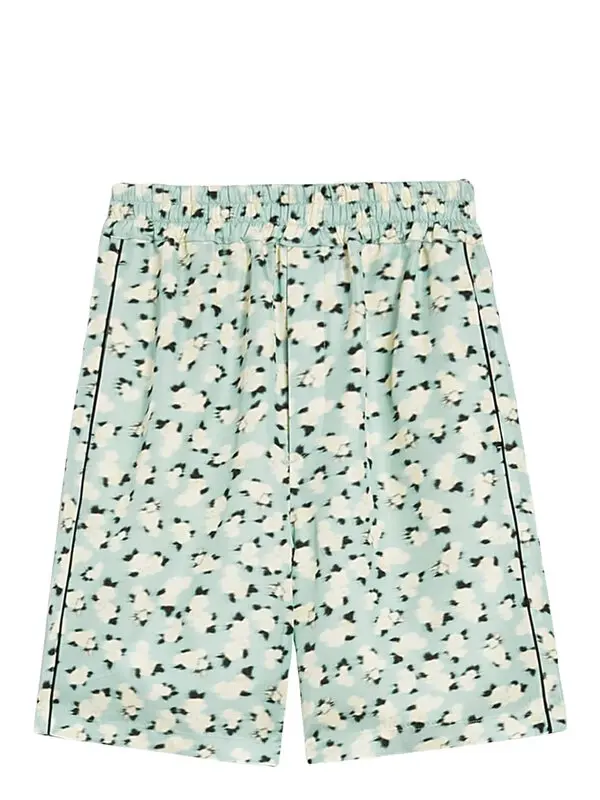 JIL SANDER Viscose Floral Pull-on Shorts - Summer Lak