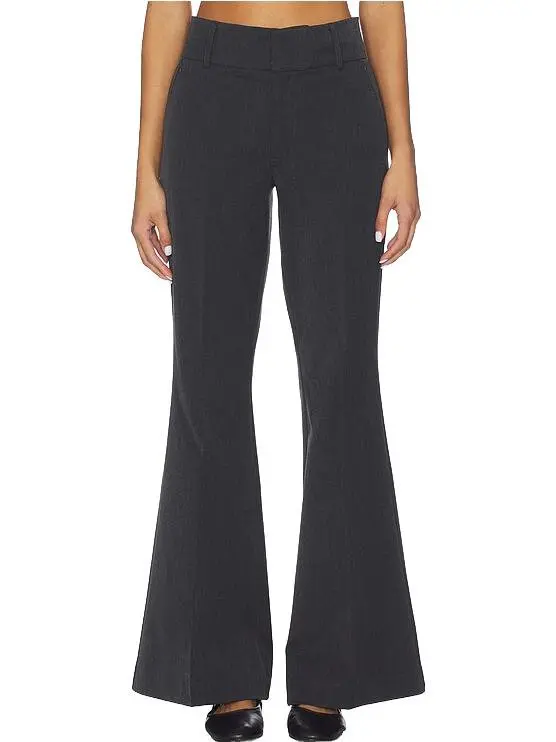 Good American Essential Suiting Flare Trousers - Grey