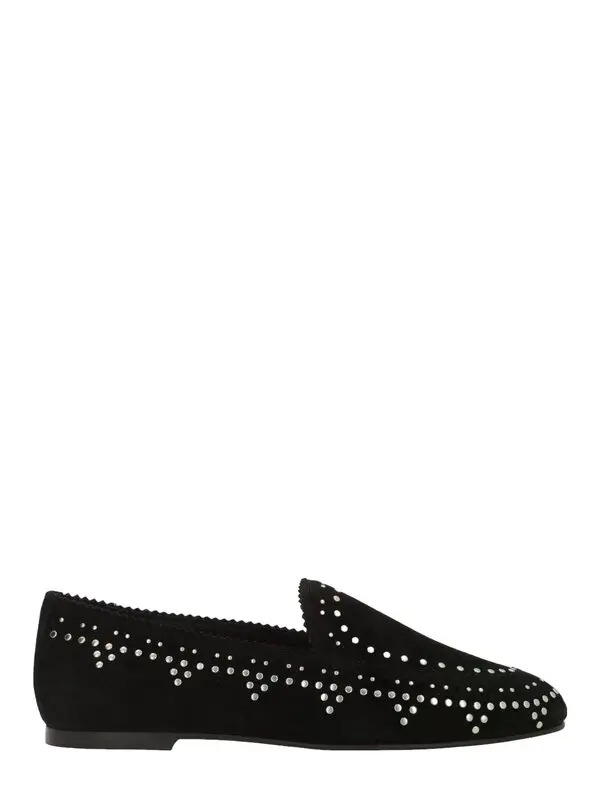 AQUAZZURA Studded Flat Shoes - Black