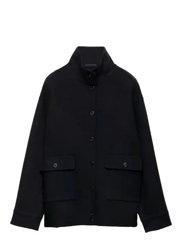 Prada Buttoned Reversible Jacket - Blue
