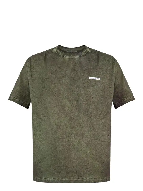 Stone Island Logo-print Cotton T-shirt - Green